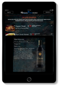 iPad Food Menu - eMenu International